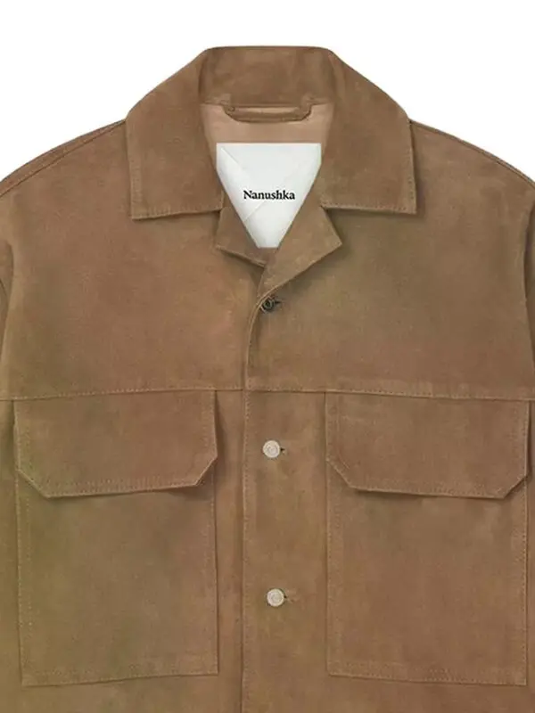 Nanushka Kohar Flap-pocket Leather Shirt Jacket