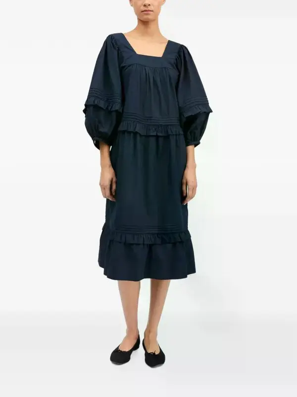 SKALL STUDIO Alice Ruffled Midi Dress