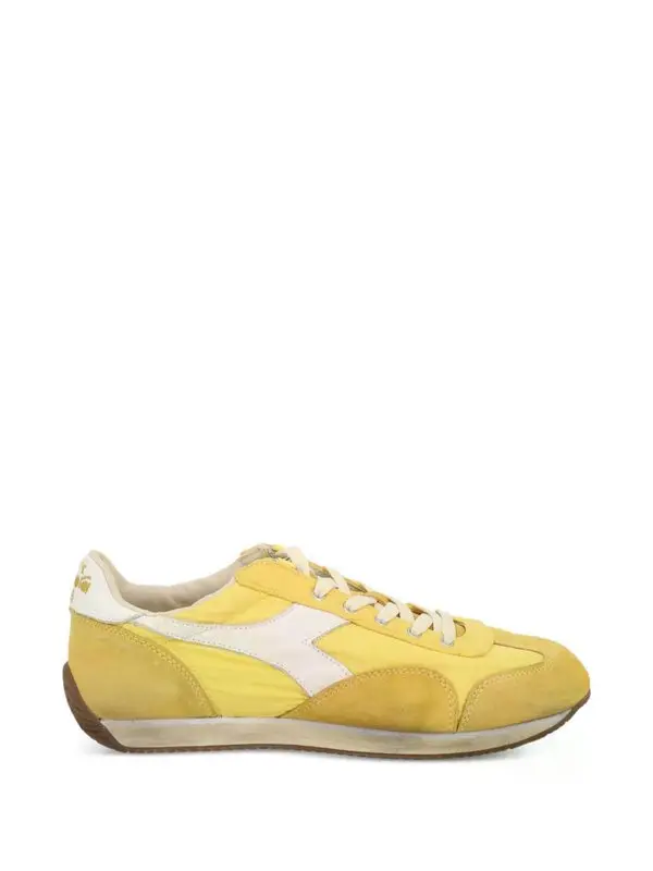 DIADORA Suede-panelled Sneakers - Yellow