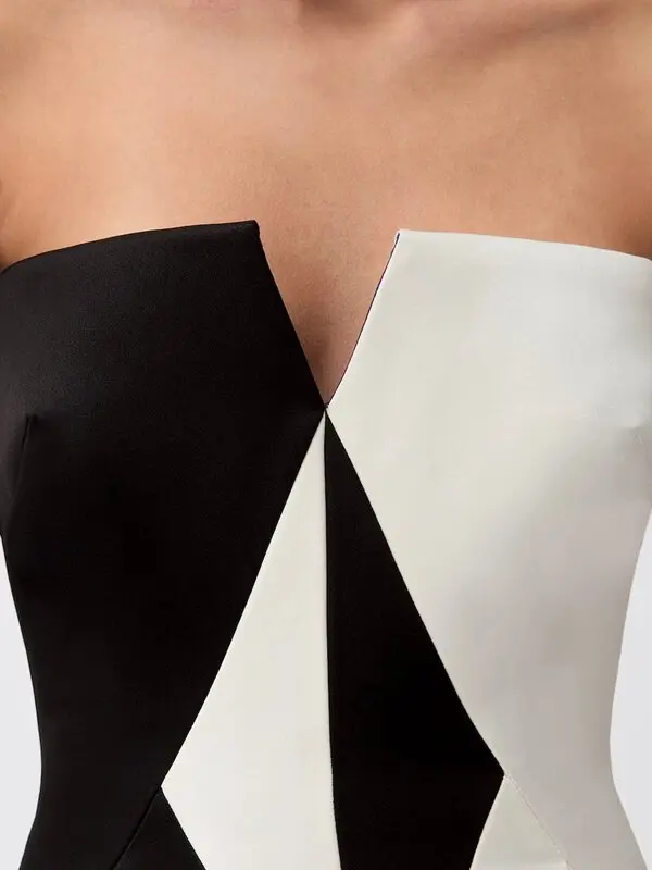 Versace Silk Duchesse Mini Dress