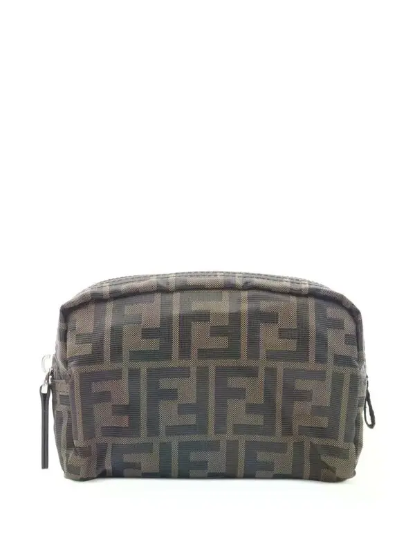 Fendi 2020s Zucca Pouch Bag - Brown