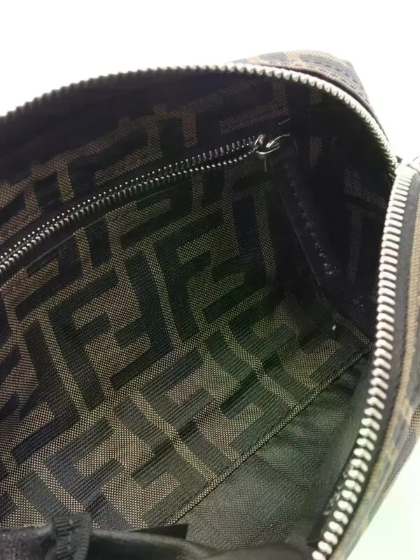 Fendi 2020s Zucca Pouch Bag - Brown
