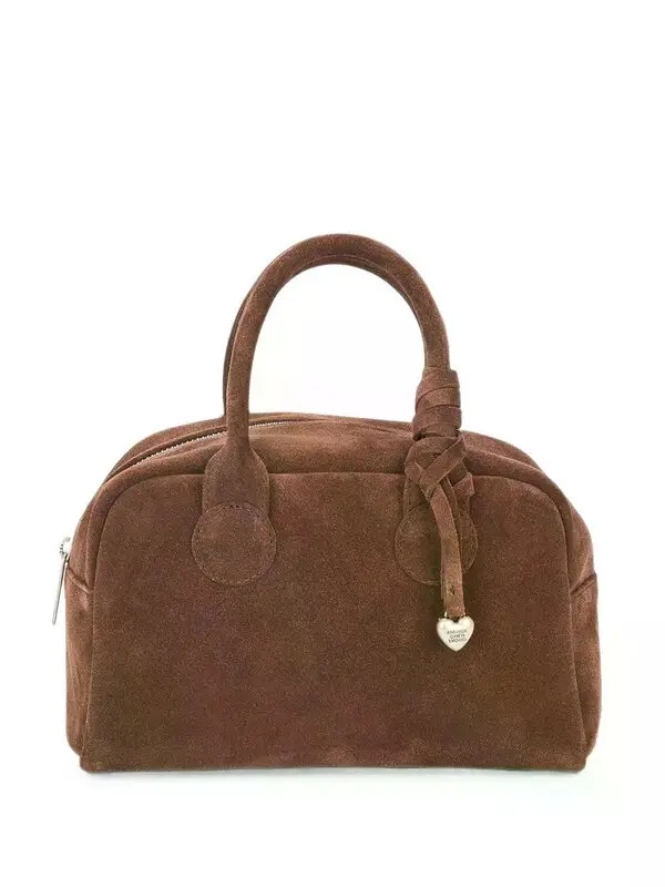 MARGESHERWOOD Soft Bowling Suede Tote Bag - Brown