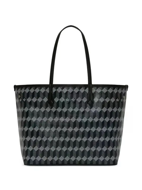 AU DEPART Reversible Geometric-print Shoulder Bag