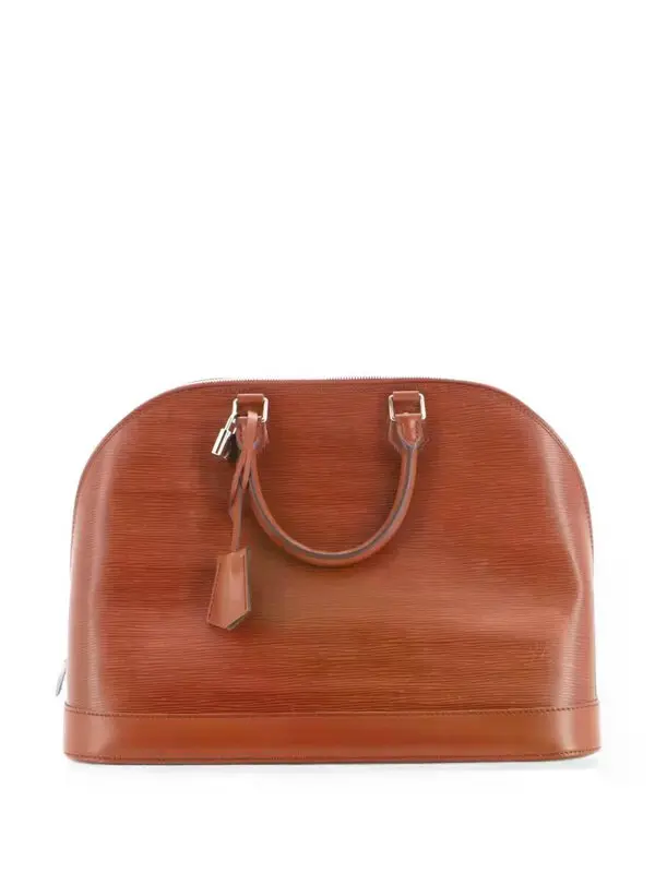 LOUIS VUITTON Alma Handbag Epi Leather Gm Satchel - Brown