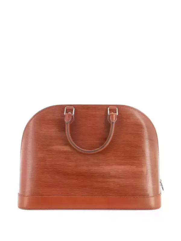LOUIS VUITTON Alma Handbag Epi Leather Gm Satchel - Brown