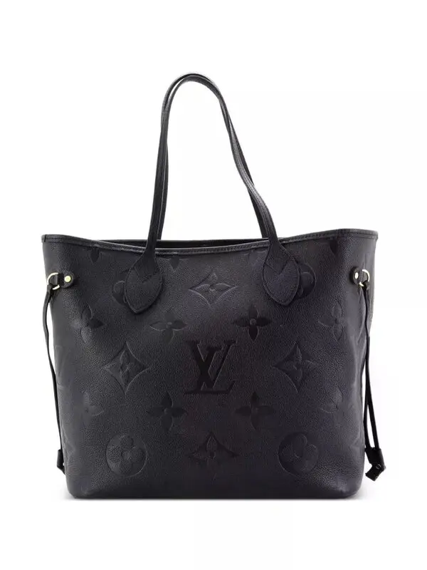 LOUIS VUITTON Neverfull Nm Monogram Empreinte Giant Mm Tote Bag - Black
