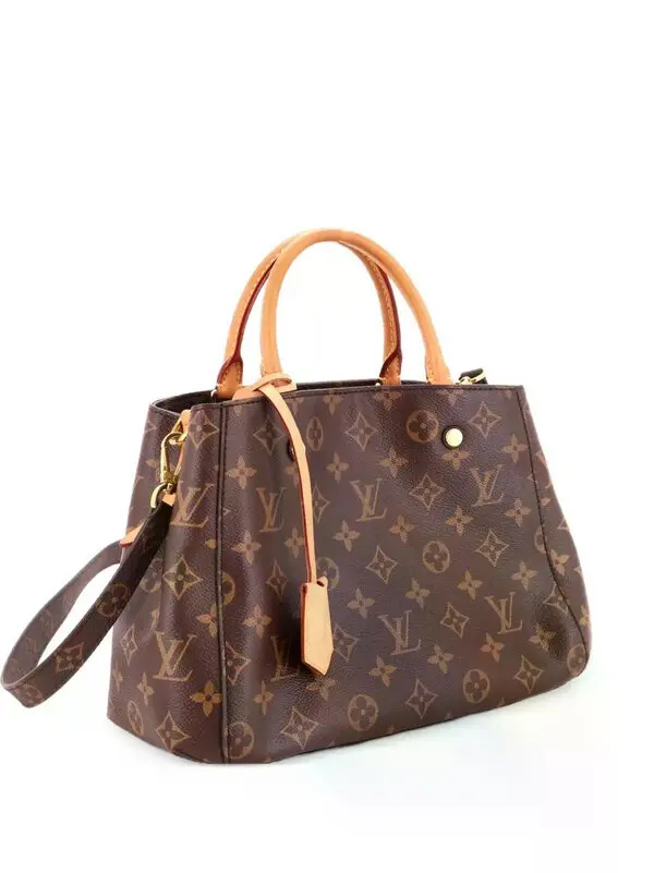 LOUIS VUITTON Montaigne Handbag Monogram Canvas Bb Satchel - Brown