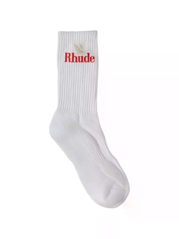 Rhude Rossa Logo-print Socks