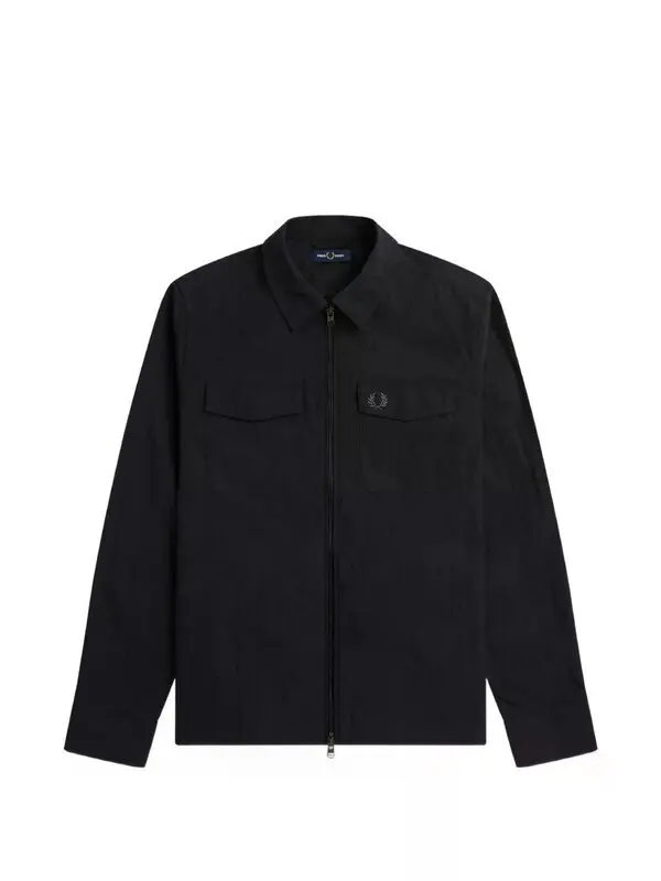 Fred Perry Zip-up Flap-pocket Shirt