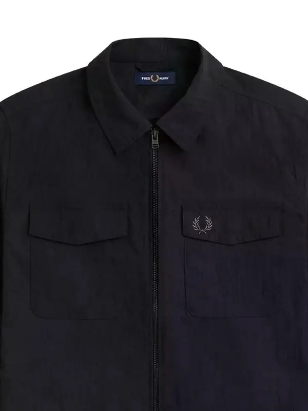 Fred Perry Zip-up Flap-pocket Shirt