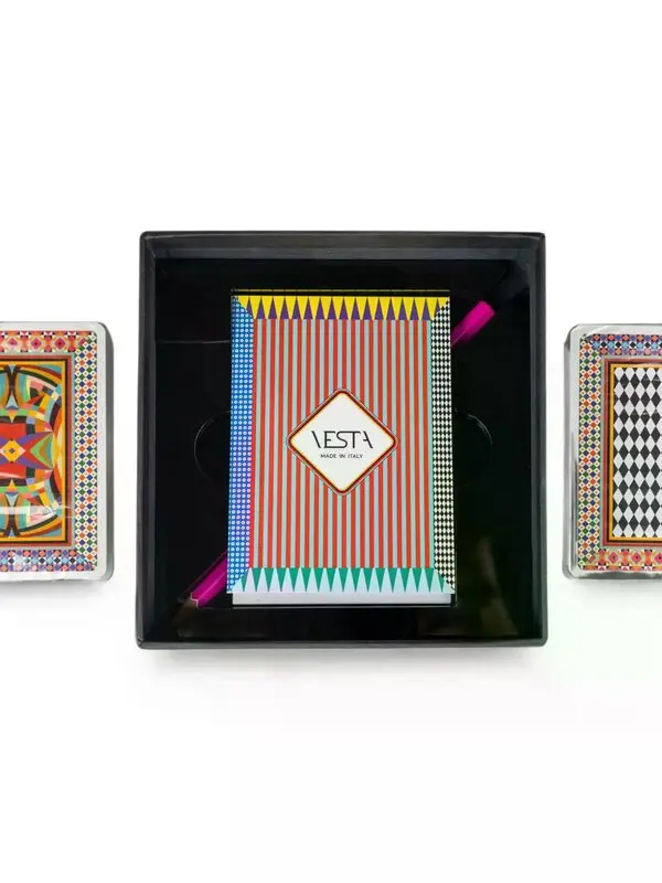 VESTA Geometric-print Playing Card Set