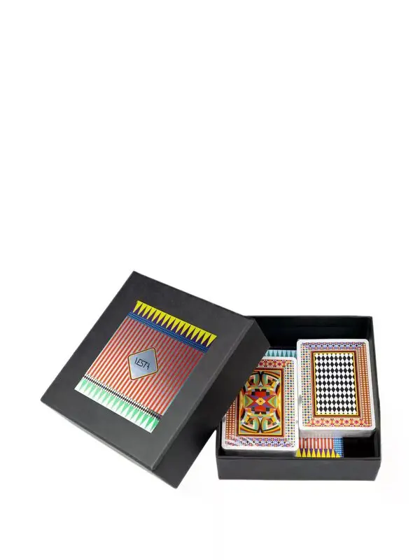 VESTA Geometric-print Playing Card Set