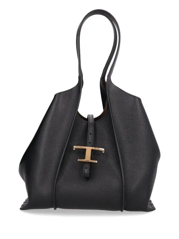 TOD'S T Timeless Small Shopping Bag - Black