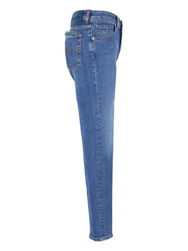 Jacob Cohen Five-pocket Slim Fit Cropped Jeans Scott