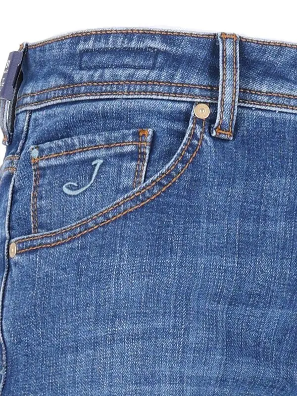 Jacob Cohen Five-pocket Slim Fit Cropped Jeans Scott