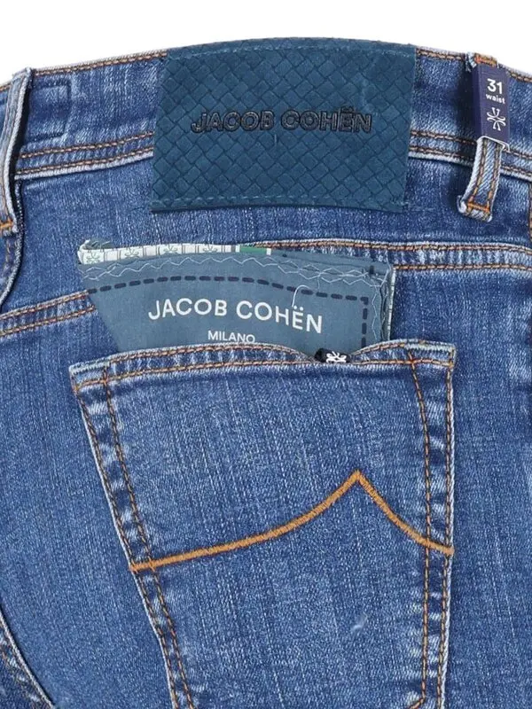 Jacob Cohen Five-pocket Slim Fit Cropped Jeans Scott