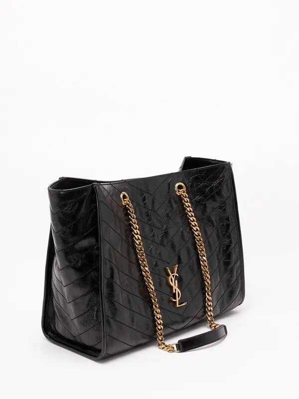 Saint Laurent Niki Shopping In Vintage Leather - Multicolor