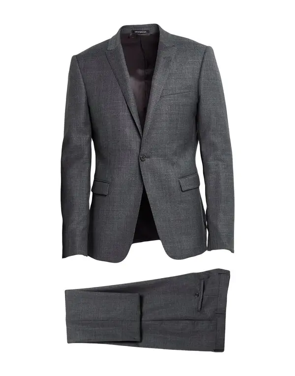 Emporio Armani Suit Charcoal Size Wool, Polyamide, Elastane