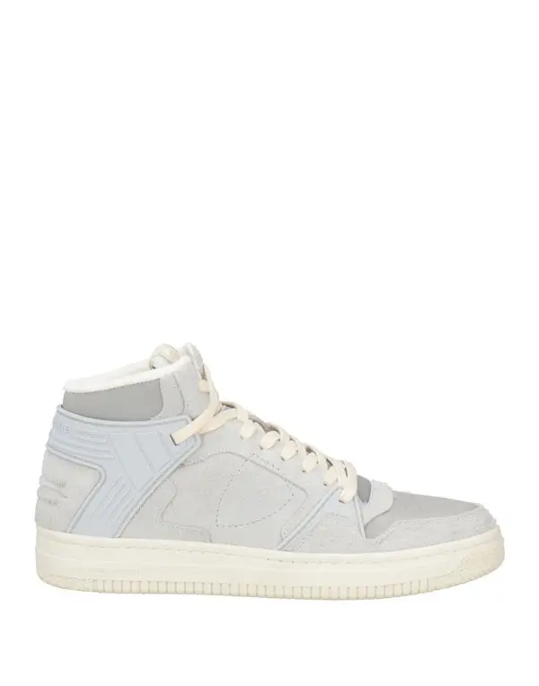 Philippe Model Sneakers Light Size Leather, Textile Fibers - Grey
