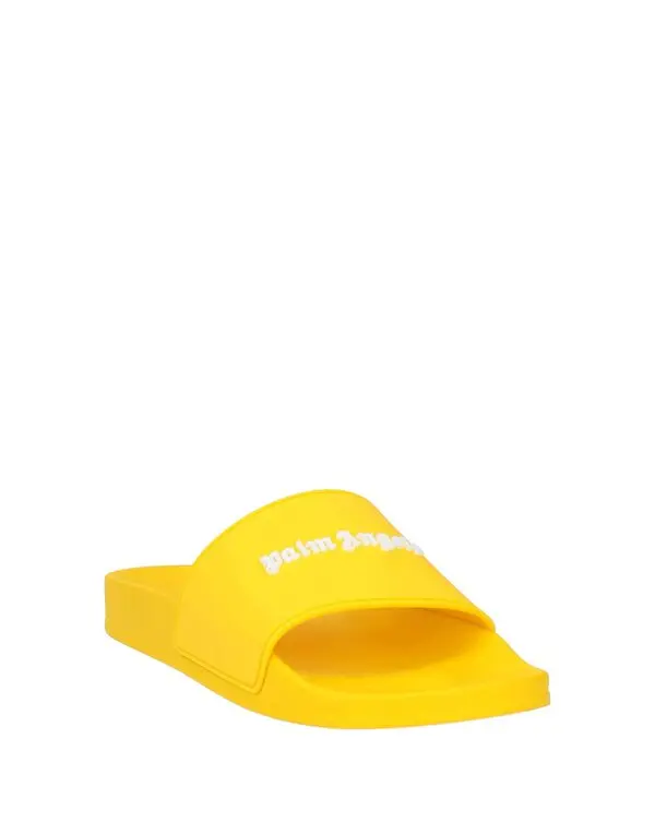Palm Angels Sandals Size Rubber - Yellow