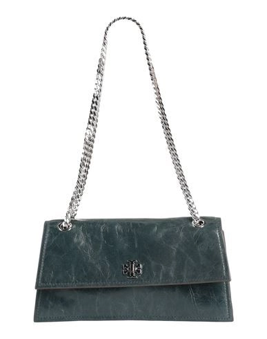 Tory Burch Shoulder Bag Deep Teal Leather - Green