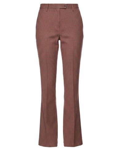 Aspesi Pants Burgundy Size Virgin Wool, Elastane