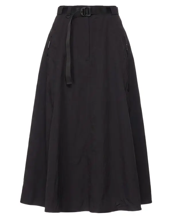 Moncler Midi Skirt Size Polyamide - Black