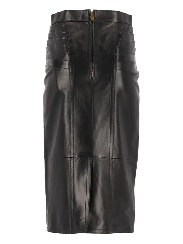 Versace Midi Skirt Made Of Nappa Leather