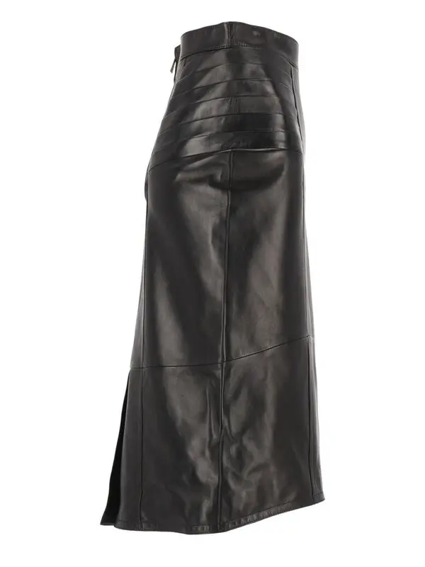 Versace Midi Skirt Made Of Nappa Leather
