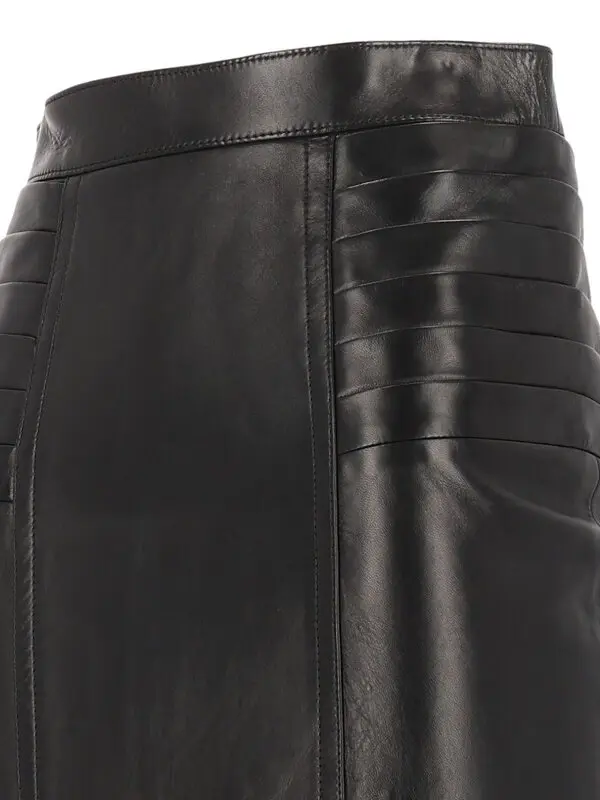 Versace Midi Skirt Made Of Nappa Leather