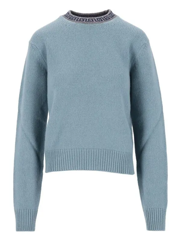 Versace Wool And Cashmere Crew-neck Sweater
