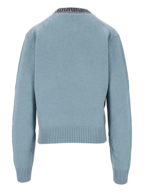 Versace Wool And Cashmere Crew-neck Sweater