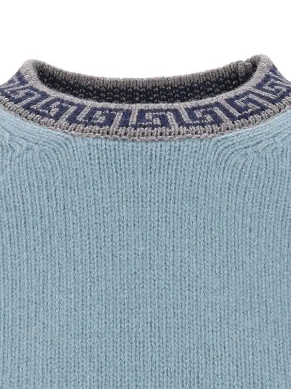 Versace Wool And Cashmere Crew-neck Sweater