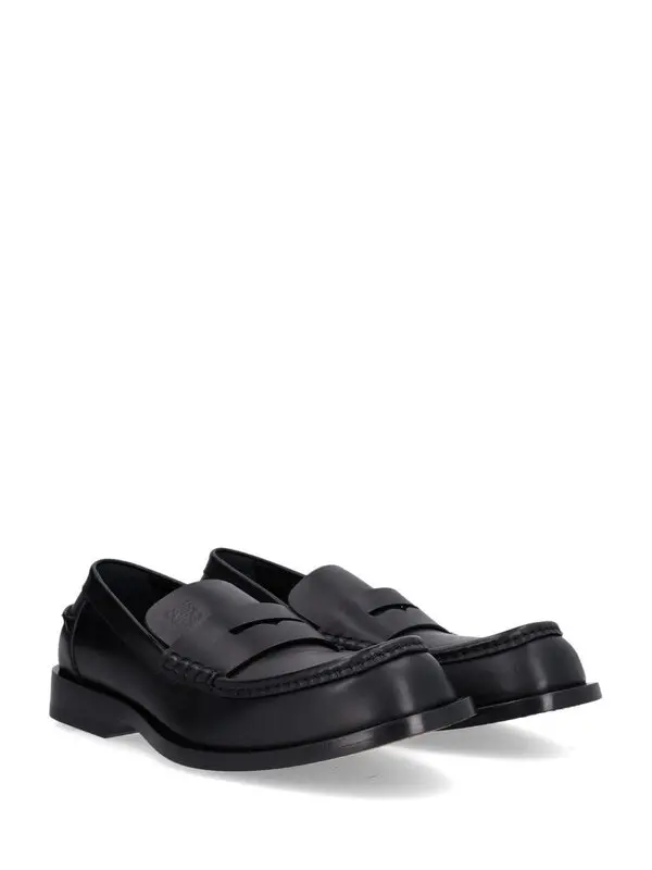Loewe Bobine Moccasin In Shiny Calfskin