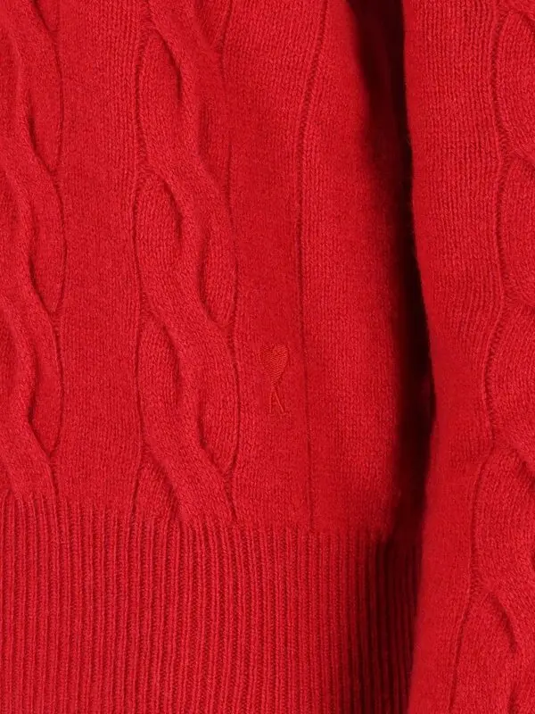 AMI Paris Cable-knit Sweater