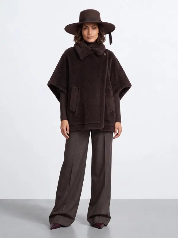 Max Mara Denim-effect Wool Trousers