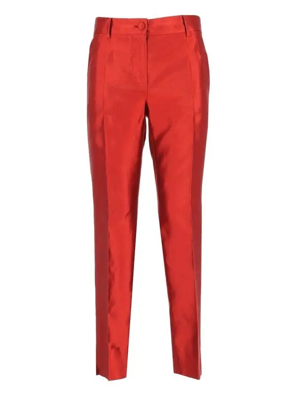Dolce & Gabbana Mikado Trousers - Red