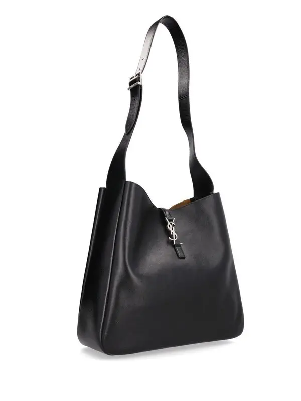 Saint Laurent Le 5 À 7 Maxi Hobo Bag In Textured Leather
