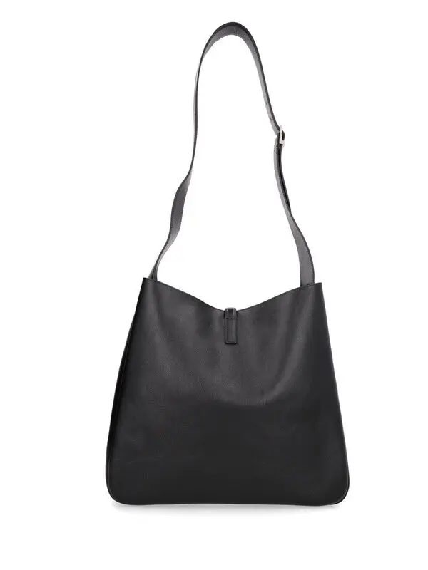 Saint Laurent Le 5 À 7 Maxi Hobo Bag In Textured Leather