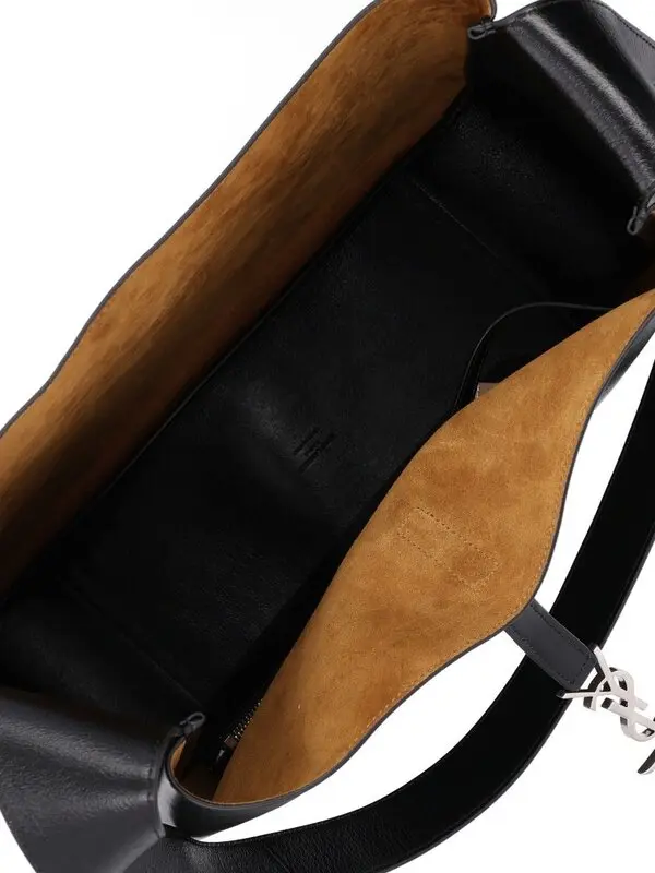 Saint Laurent Le 5 À 7 Maxi Hobo Bag In Textured Leather