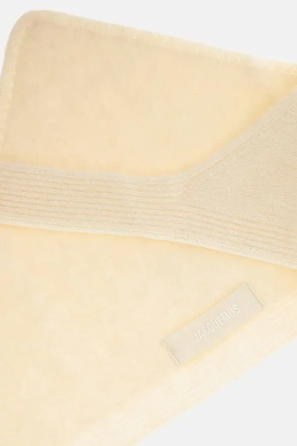 Jacquemus Le Chale Gros Grain - Bianco