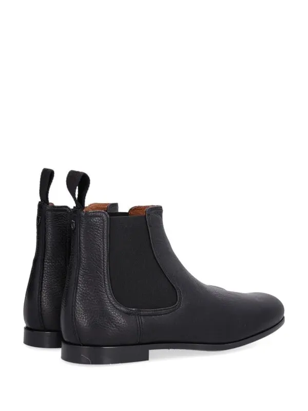 FERRAGAMO Deerskin Chelsea Boots - Black