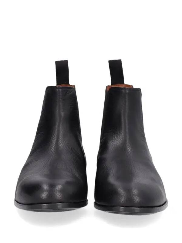 FERRAGAMO Deerskin Chelsea Boots - Black