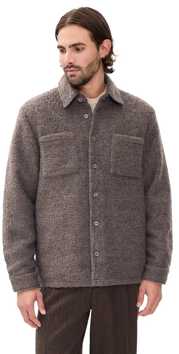 WAX LONDON Mount Bobble Wool Reversible Shacket