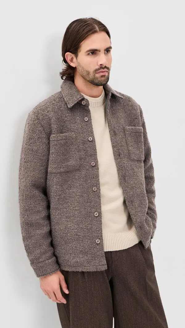 WAX LONDON Mount Bobble Wool Reversible Shacket