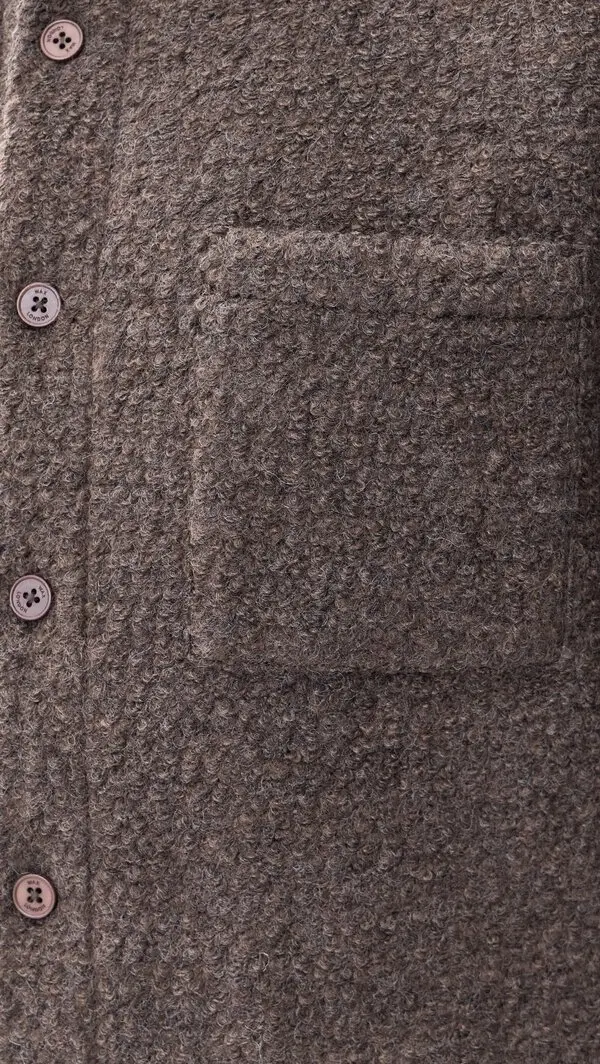 WAX LONDON Mount Bobble Wool Reversible Shacket