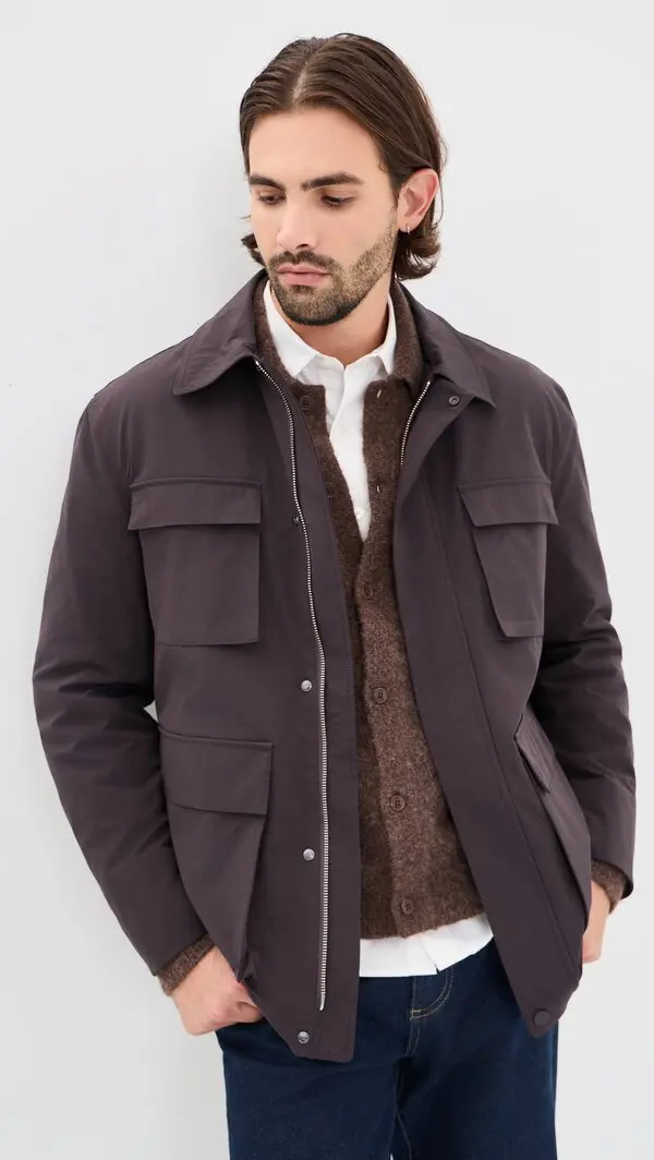 WAX LONDON Fairfax Tech Canvas Field Jacket