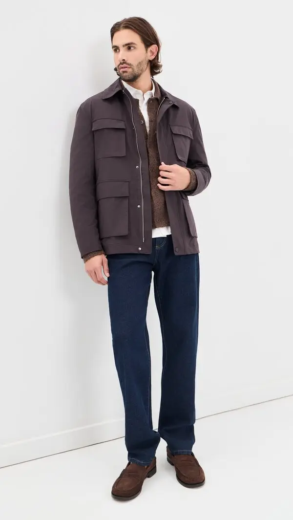 WAX LONDON Fairfax Tech Canvas Field Jacket
