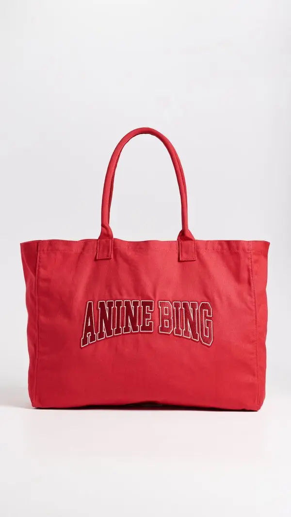 ANINE BING Leo Canvas Tote